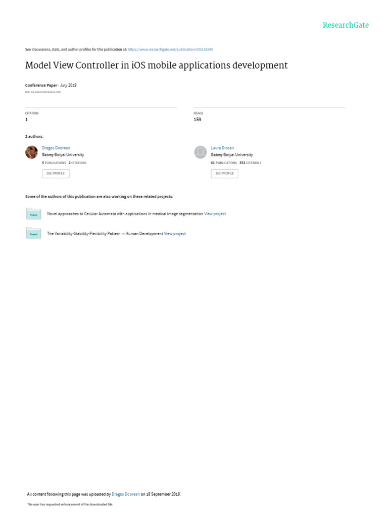 Model View Controller in IOS Mobile Applications D | PDF | Model–View ...