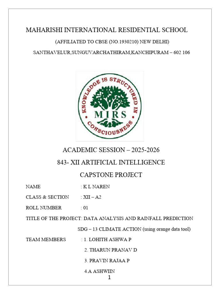 Capstone Project ASH PDF | PDF | Cognitive Science | Information Technology