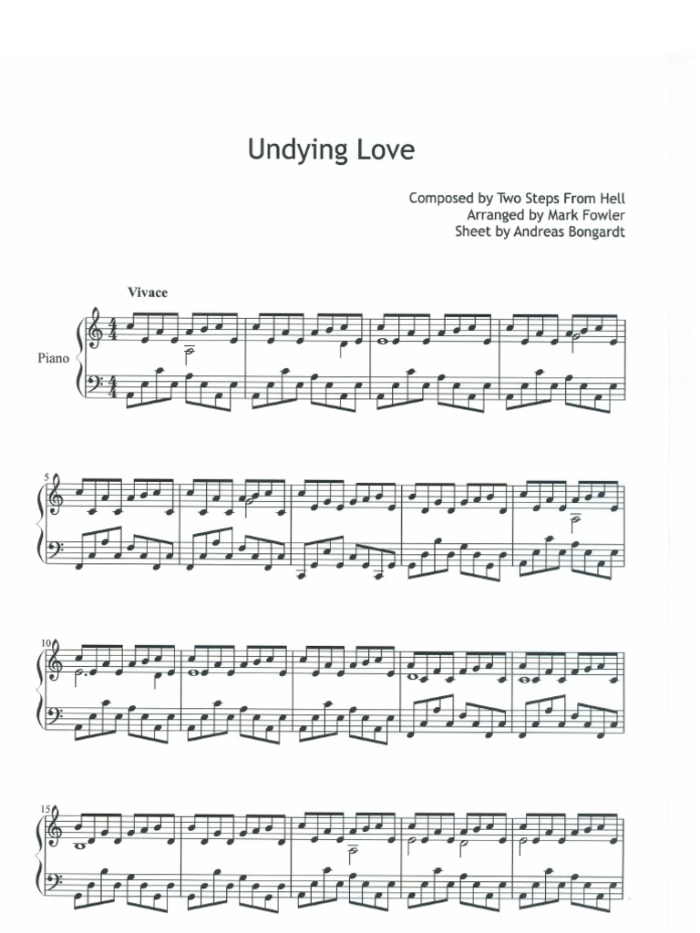 Two Steps From Hell: Undying Love | PDF | Musical Forms