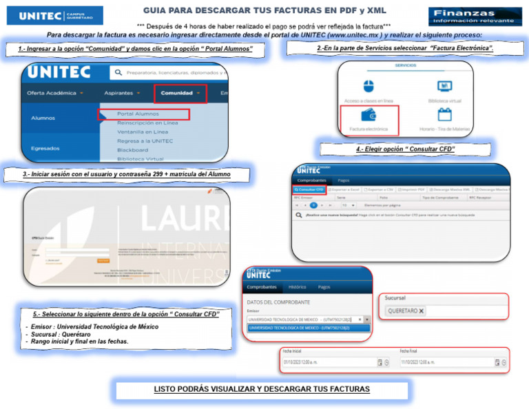 Guia para Descargar Facturas | PDF
