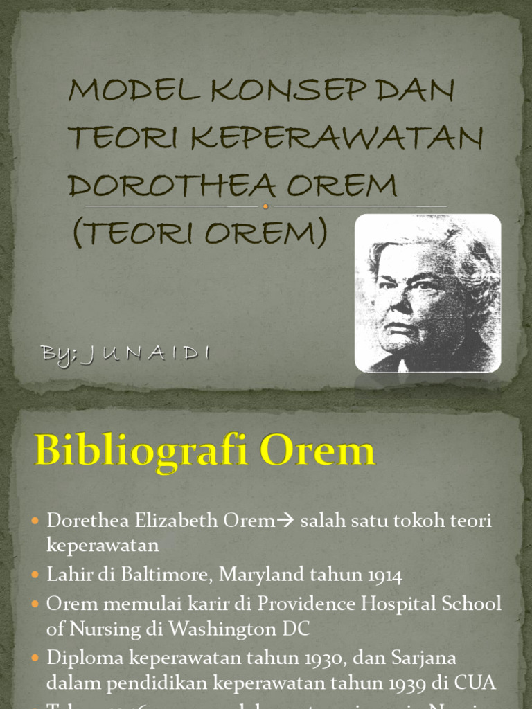 Teori Model Konsep Orem's | PDF