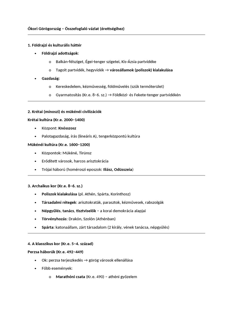 Ókori Kelet És Görögország | PDF