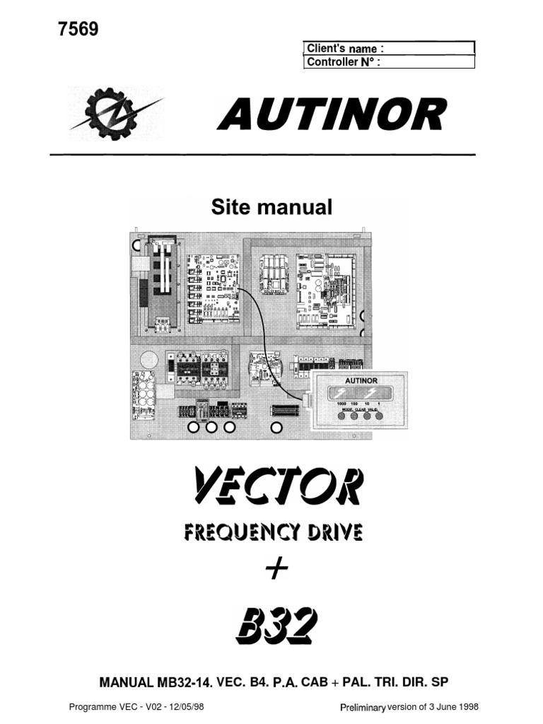 Autinor bg15 Vec01 Manual | PDF | Electrical Connector | Cable