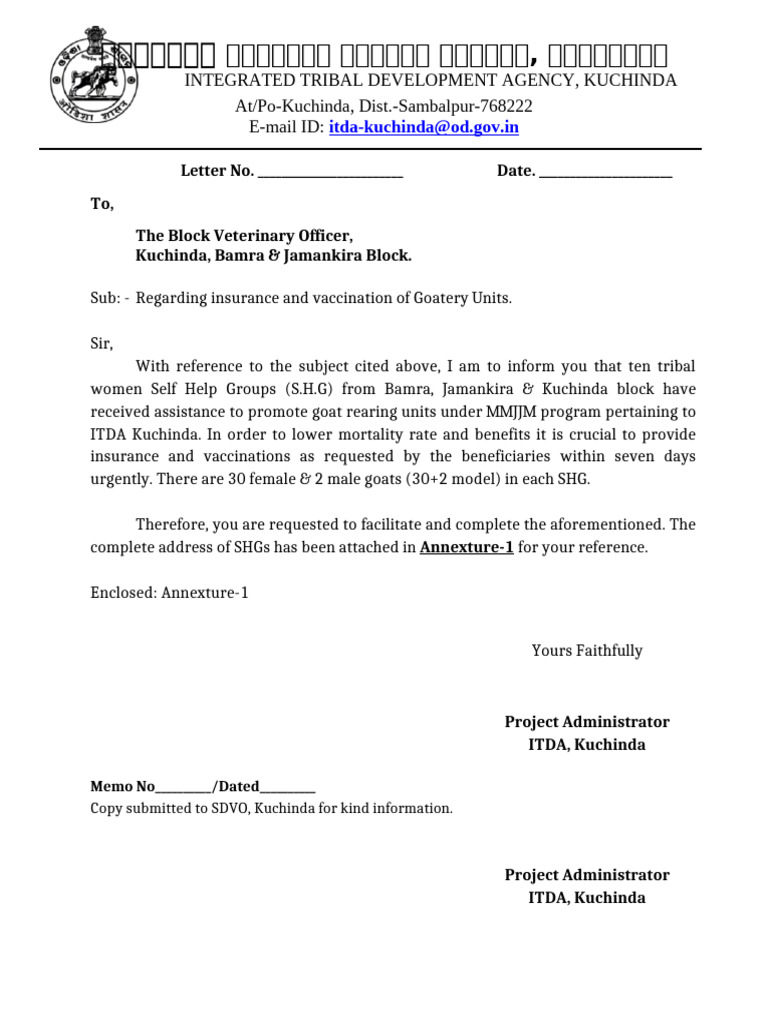 Goat Insurance Letter | PDF