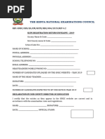 KCSE 2025 Registration Return Envelope | PDF | Written Communication