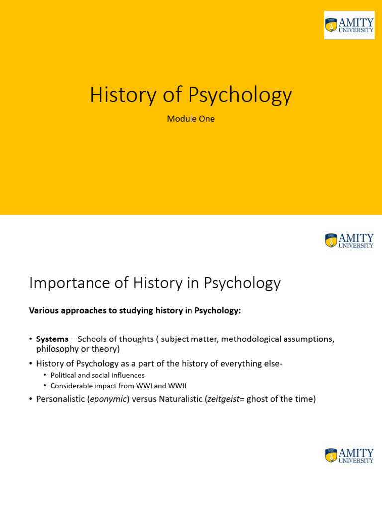 Module 1 - History of Psychology | PDF | Psychology | Psychological ...