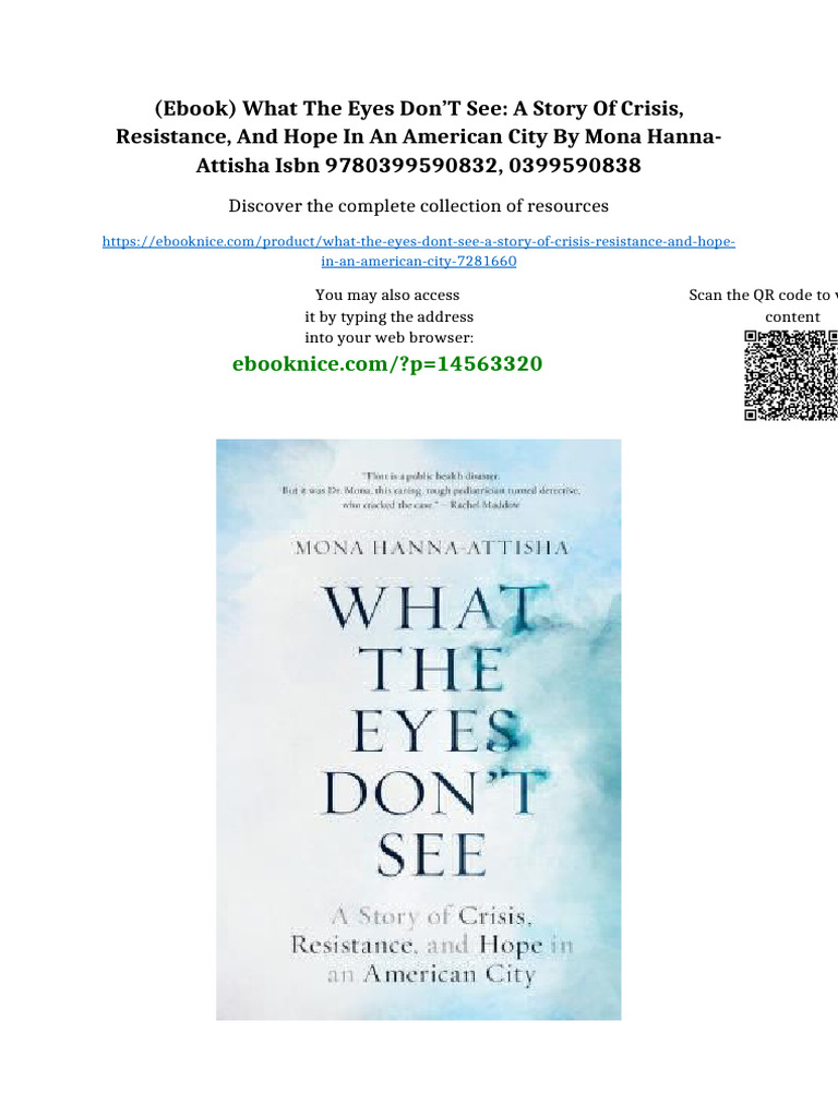 (Ebook) What The Eyes Don'T See: A Story of Crisis, Resistance, and ...