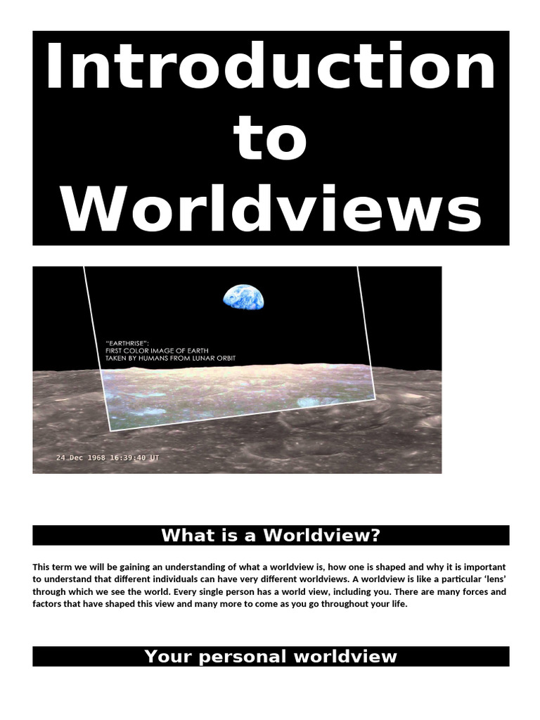 Intro To Worldviews 2025 | PDF | Elephant