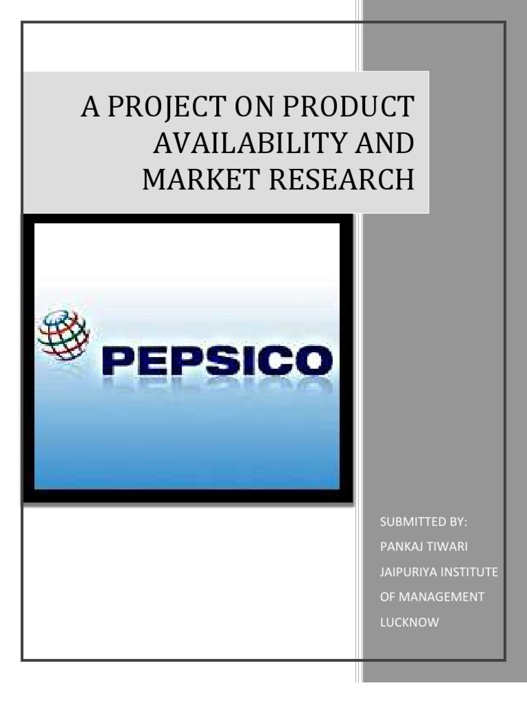 Pepsico Project | PDF | Pepsi Co | Coca Cola