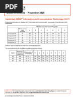ICT Grade Thresholds June 2023 | PDF