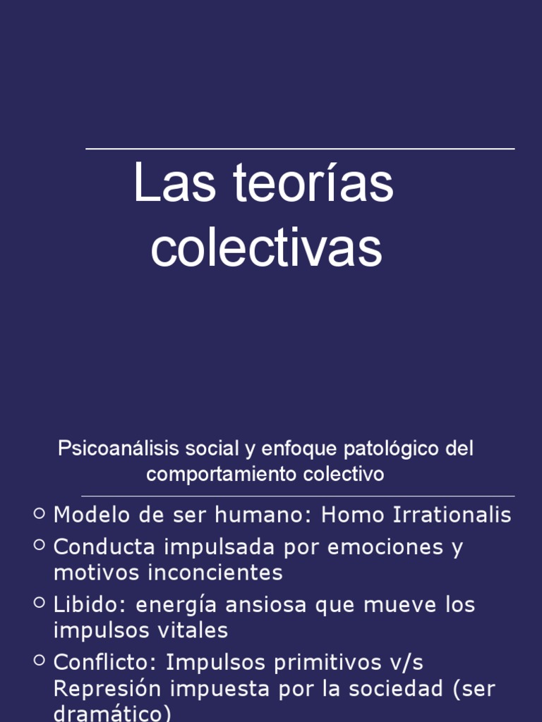 Teorías Del Comportamiento Colectivo | PDF | Comportamiento | Las emociones