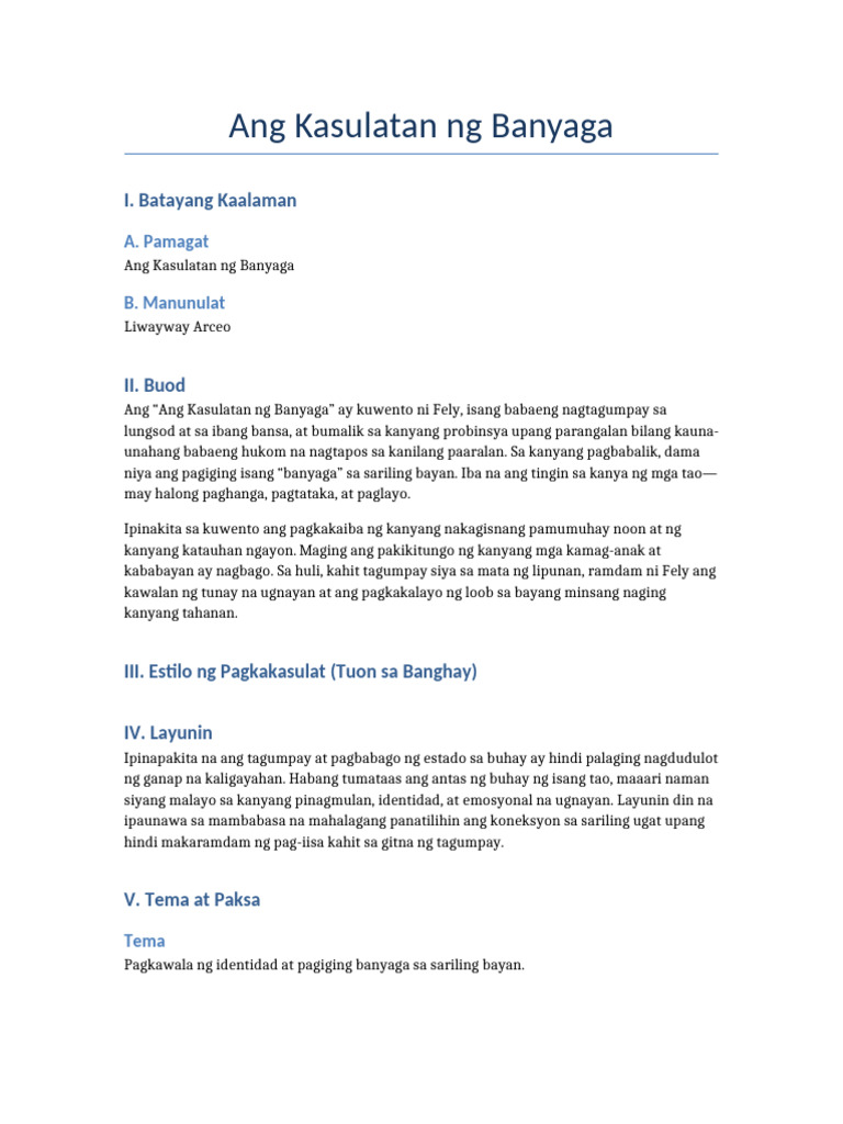 Ang Kasulatan NG Banyaga | PDF