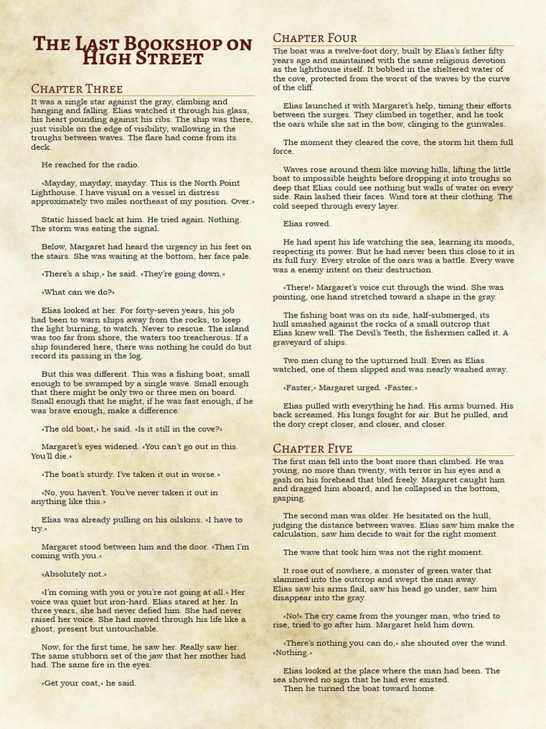 The Lighthouse Keeper's Last Log Part 2 | PDF