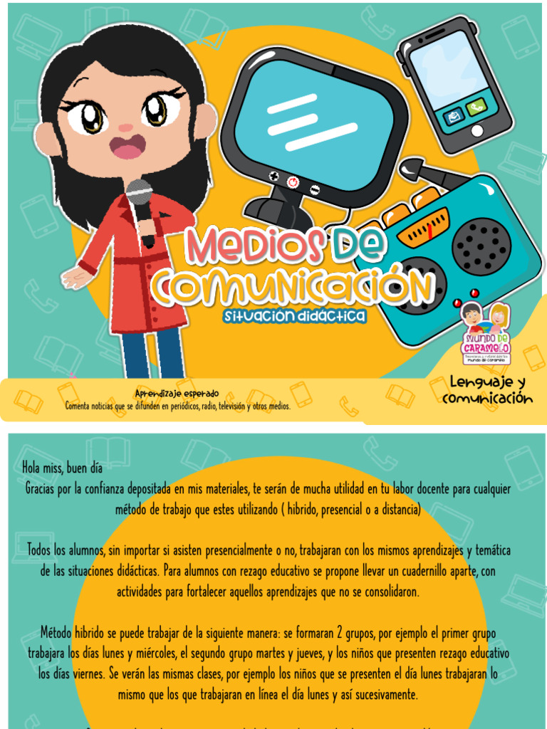Medios de Comunicación Plan 2do y 3ero | PDF | Aprendizaje | Radiodifusión