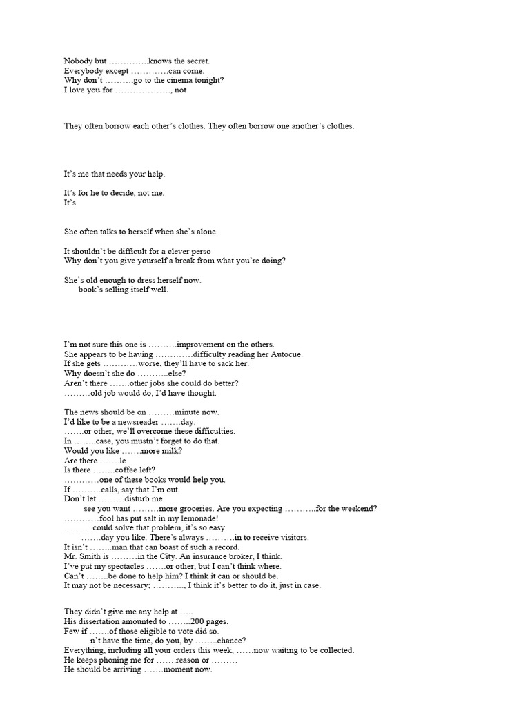 Descriptive Grammar Pronouns | PDF