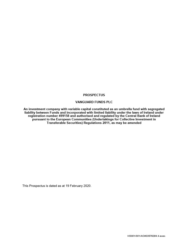 Prospectus | PDF | Investment Fund | Exchange Traded Fund