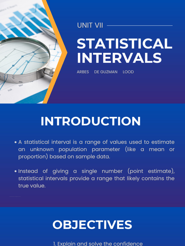Unit 7 Statistical Intervals | PDF | Confidence Interval | Standard ...