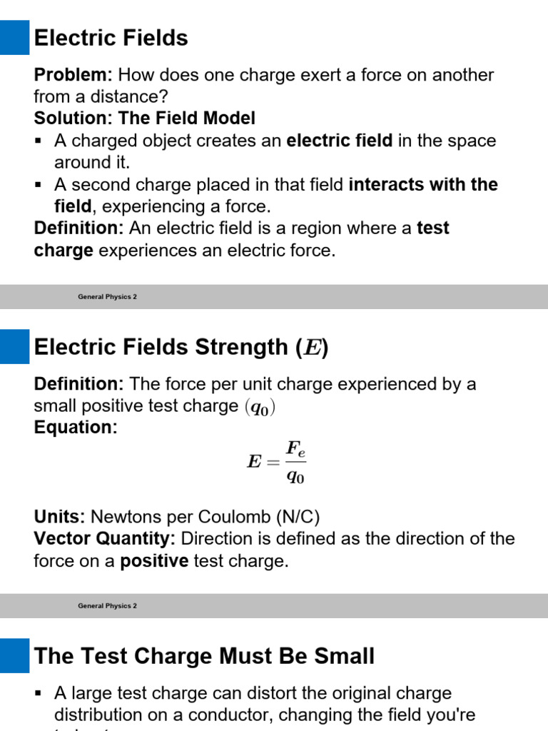 3.electrostatics Electric Fields | PDF | Electric Field | Force