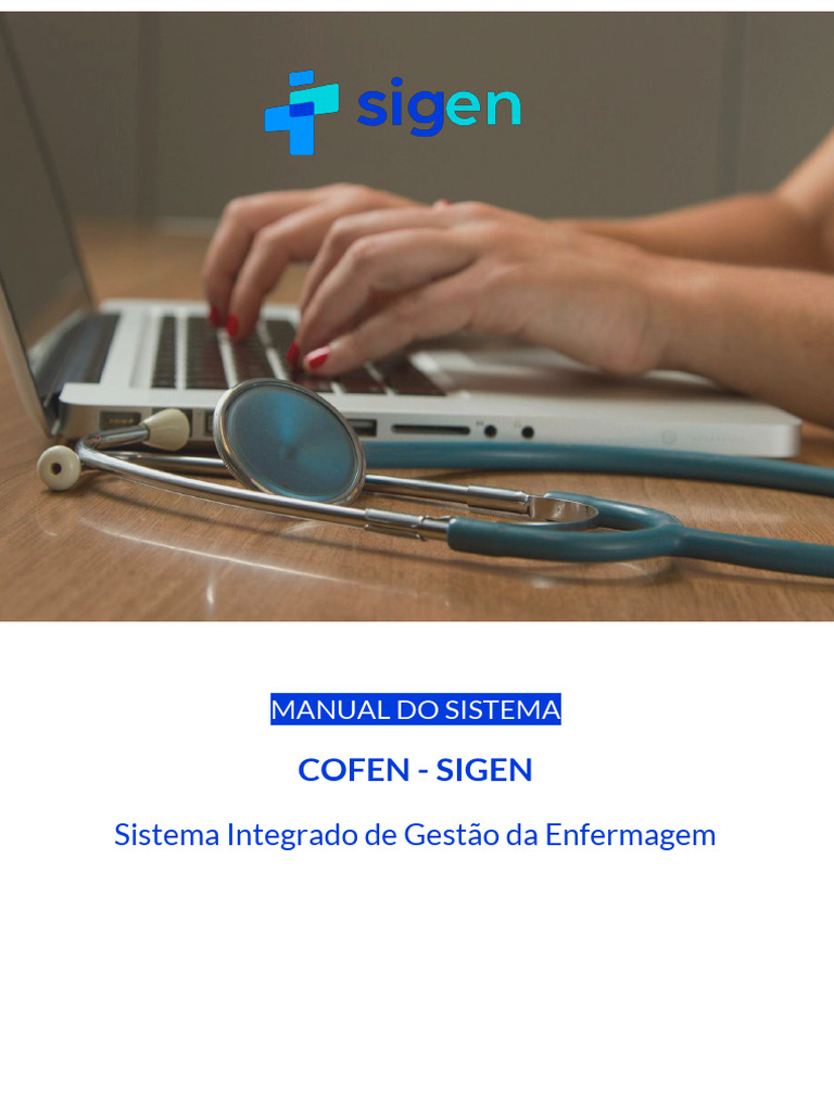 Manual Do Sistema - Cofen - Analista | PDF | Biometria | Enfermagem