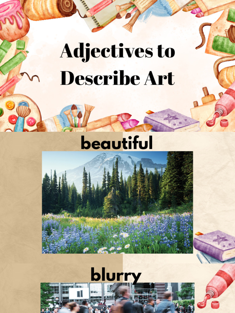 Adjectives To Describe Art | PDF