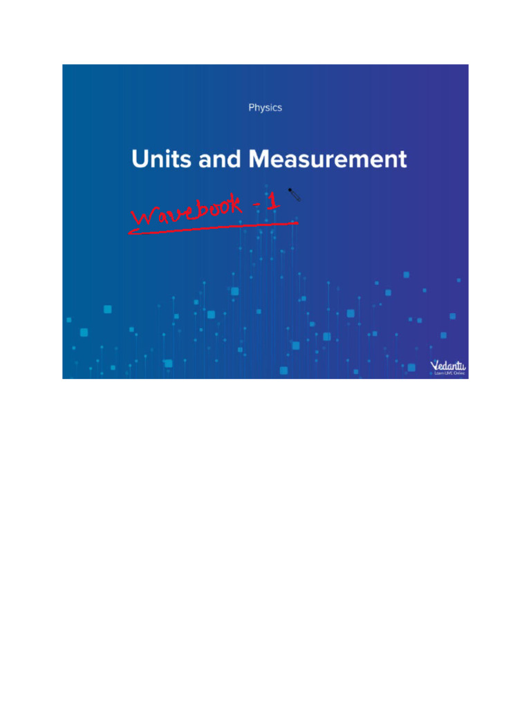 Units and Measurement Part 1 | PDF
