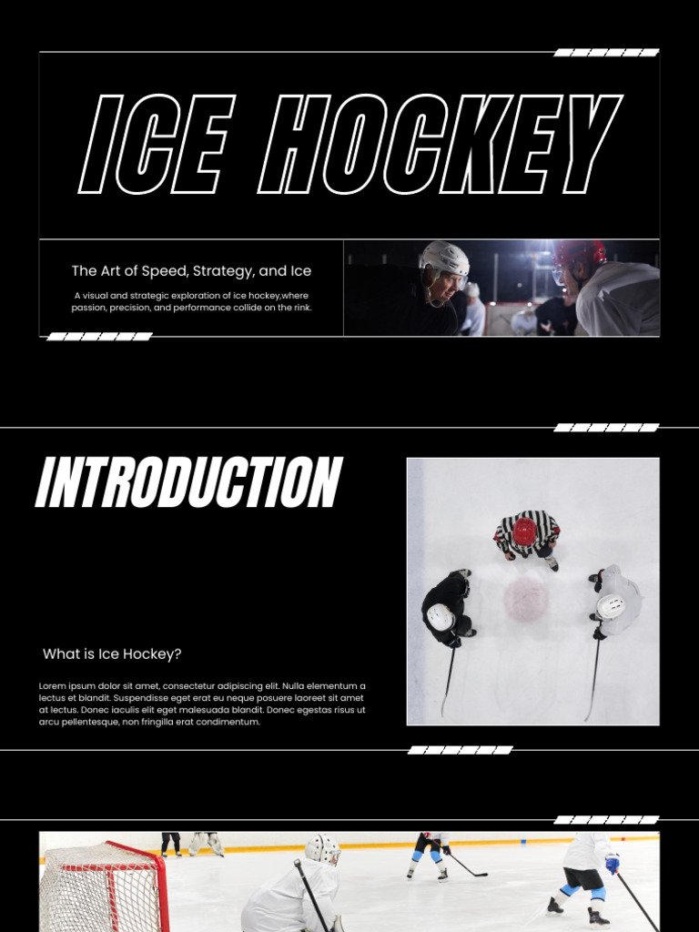 Black White Simple Modern Ice Hockey Presentation - 20260219 - 220909 ...