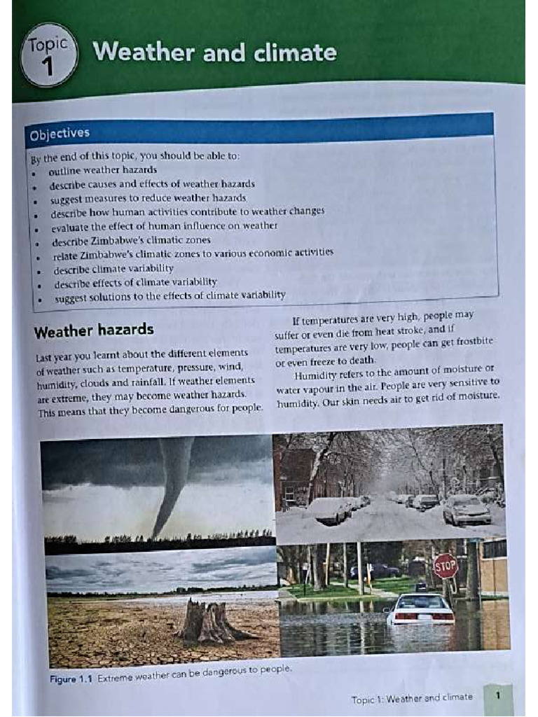 Weather and Climate Form 2 | PDF
