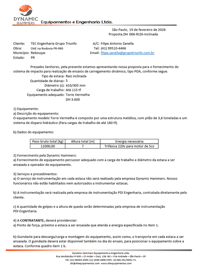 Proposta - dh.TEC Engenharia Grupo Triunfo - rebouças.pr.066-RJ26 ...