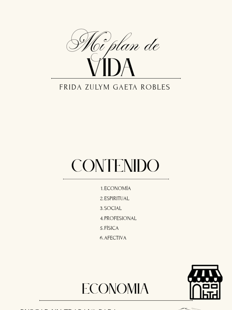 Plan de Vida. Frida Zulym Gaeta Robles | PDF