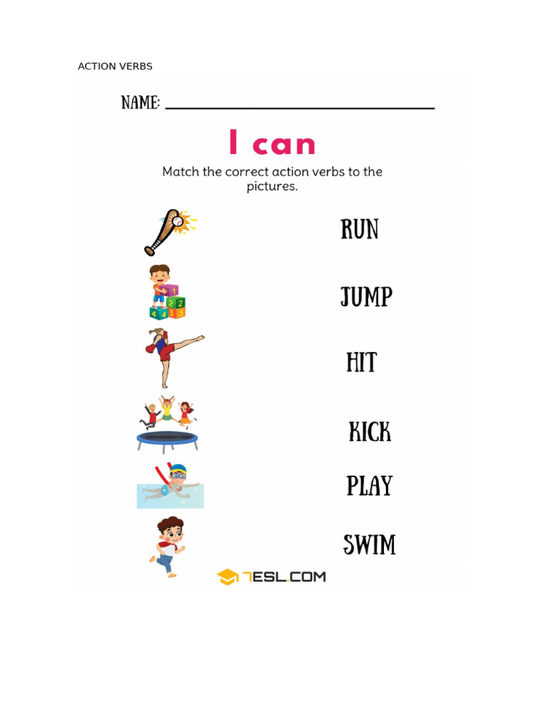 Action Verbs | PDF