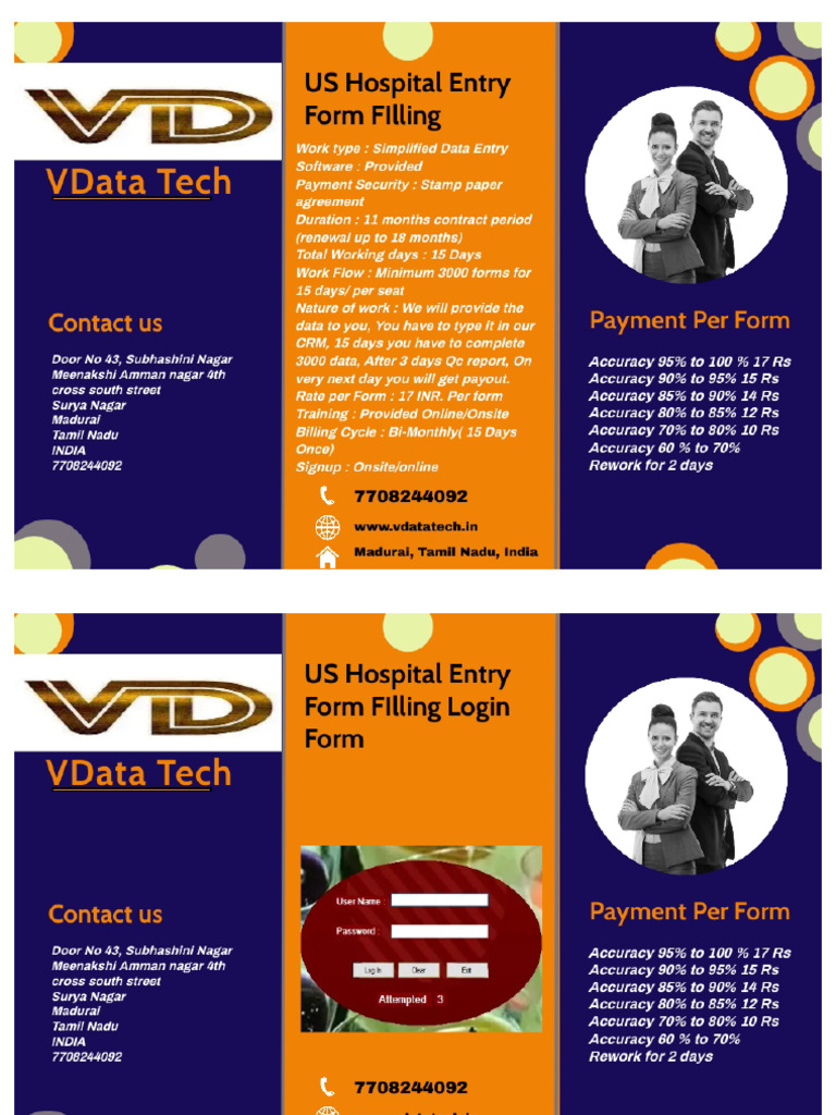 US Hospital Entry Project Details Brochure | PDF