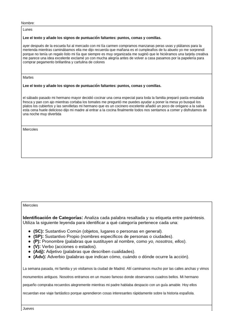 Punctuation, Grammar, Standardized Testing Practice For Middle ...