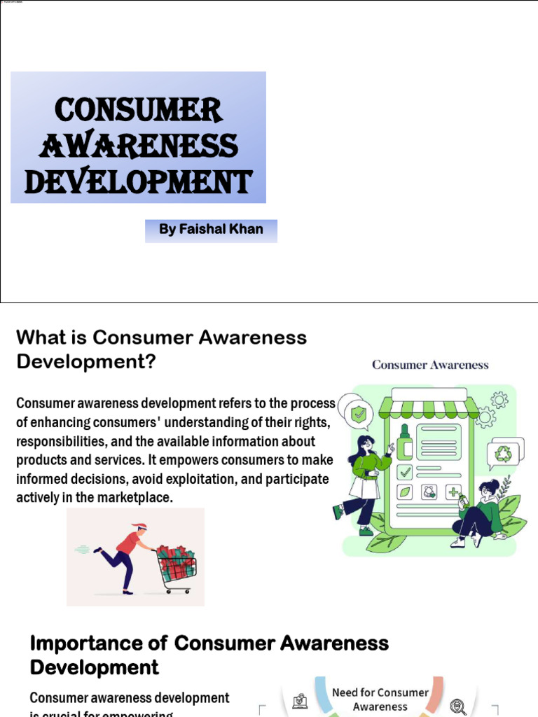 Consumer Awareness Development | PDF