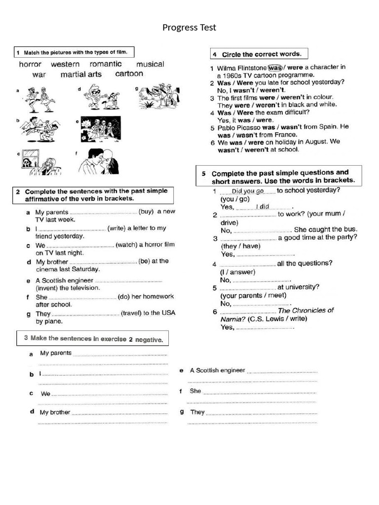 7 Progress Test | PDF