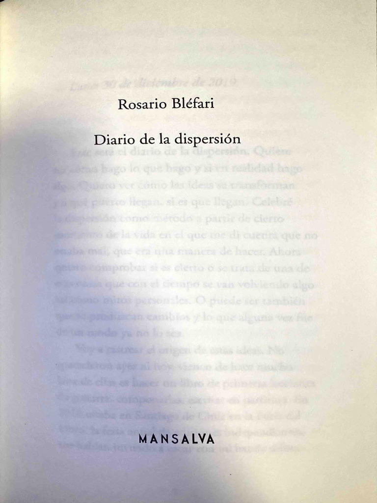 diario de la dispersion - Rosario Blefari | PDF | Partituras | Musicología