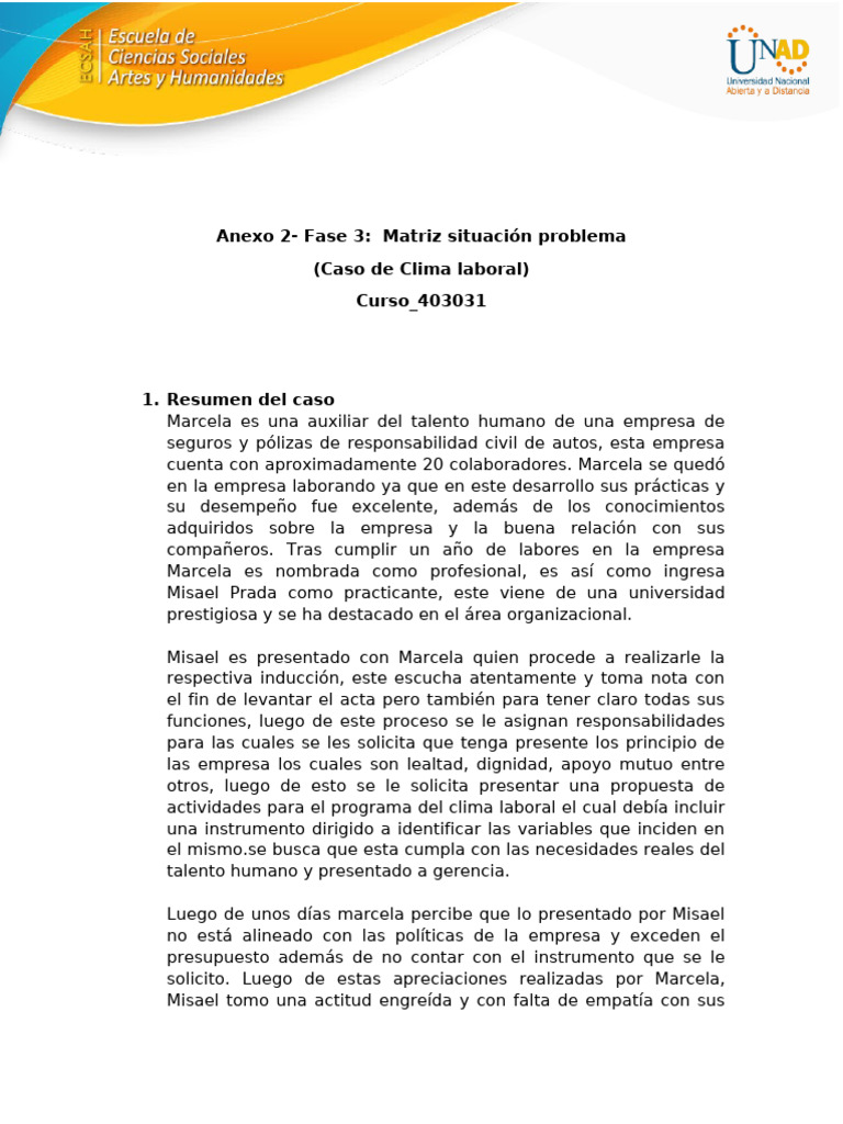 Anexo 2-Fase 3-Matriz Situación Problema - Alba Prado | PDF | Ciencias ...