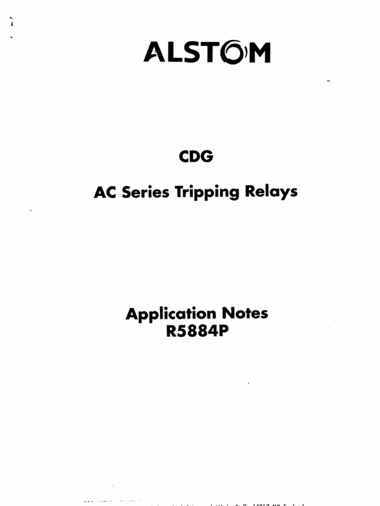 CDG Relays | PDF