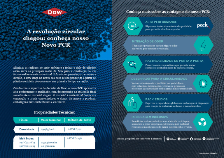 PCR HDPE 96032 - DOW Brasil - Benefícios | PDF | Reciclagem | Plástico
