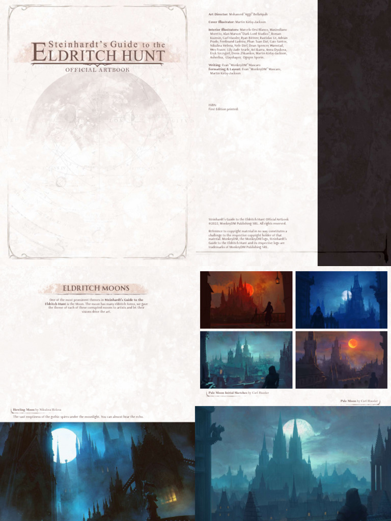 Steinhardt's Guide To The Eldritch Hunt Official Artbook | PDF
