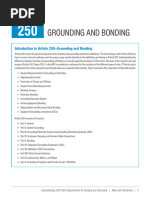 NEC Article 250: Grounding & Bonding Guide | PDF | Electromagnetism | Wire
