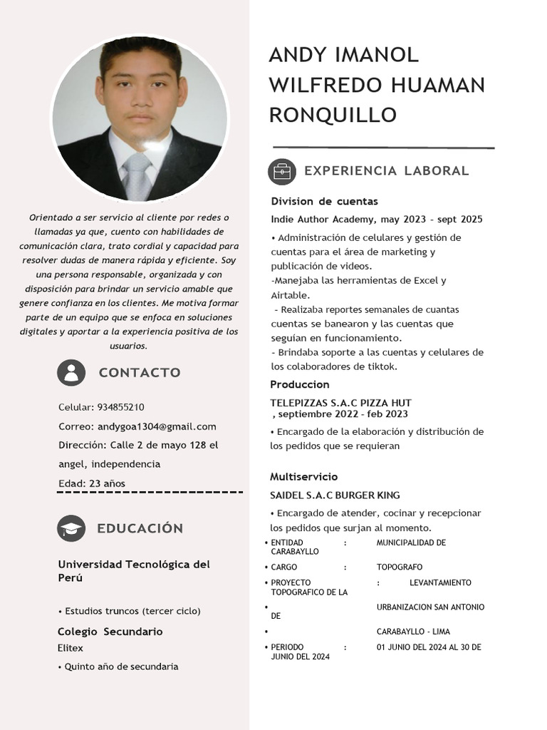 CV Andy | PDF