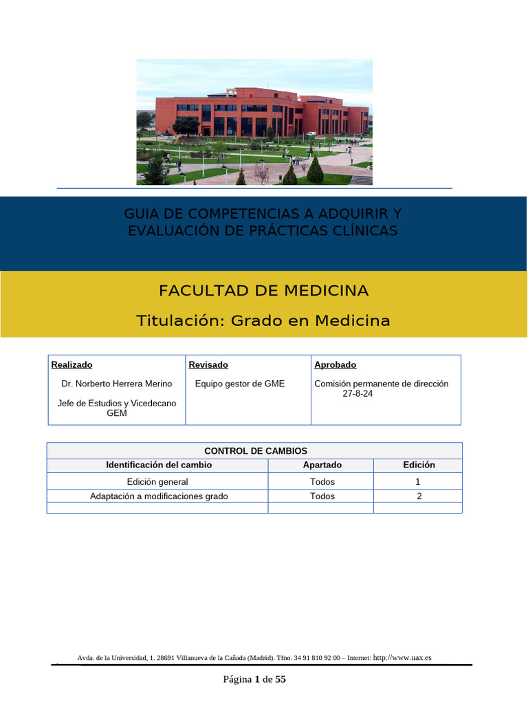 Guia de Competencias y Evaluación de Practicas Clinicas Ed 2 24 | PDF ...