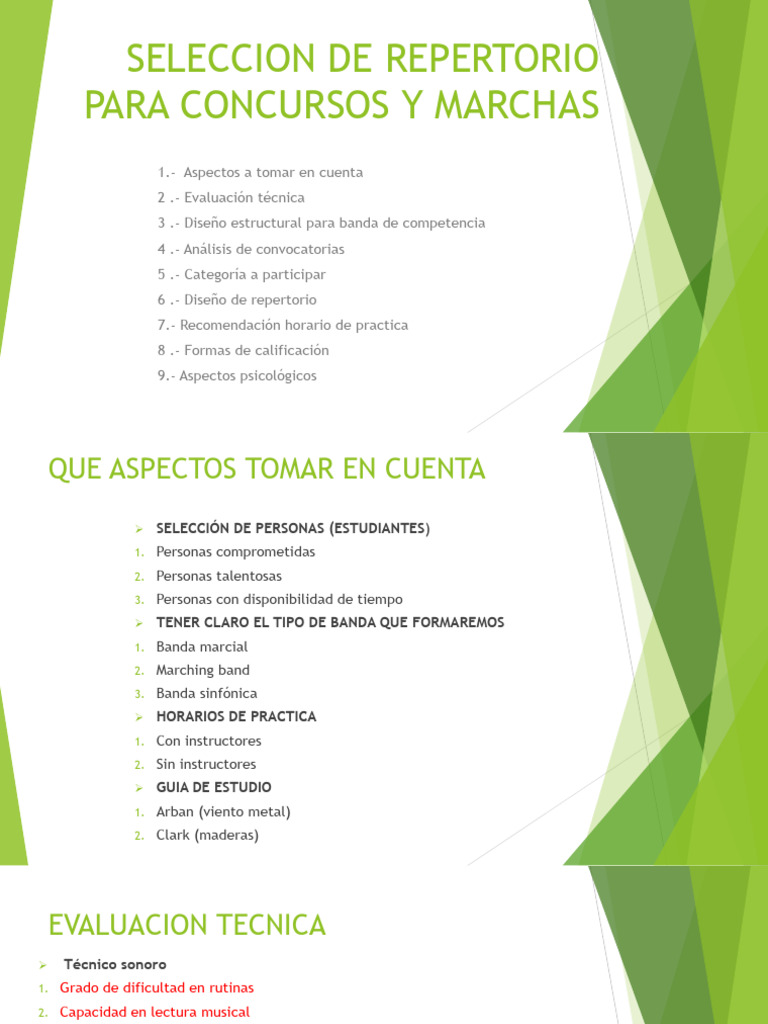 Seleccion de Repertorio para Concursos | PDF | Instrumentos de viento ...