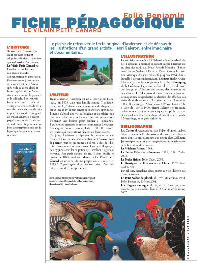 Vilain Petit Canard | PDF | Le Vilain Petit Canard