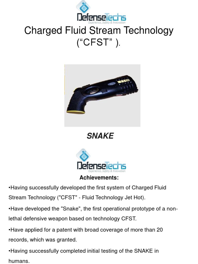 Snake Defensetechs English | PDF | Taser | Projectile Weapons