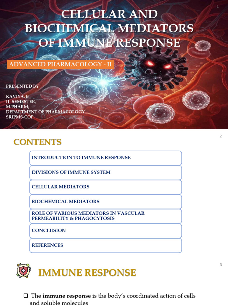 Cellular and Biochemical Mediators of Inflammation | PDF | Immune ...