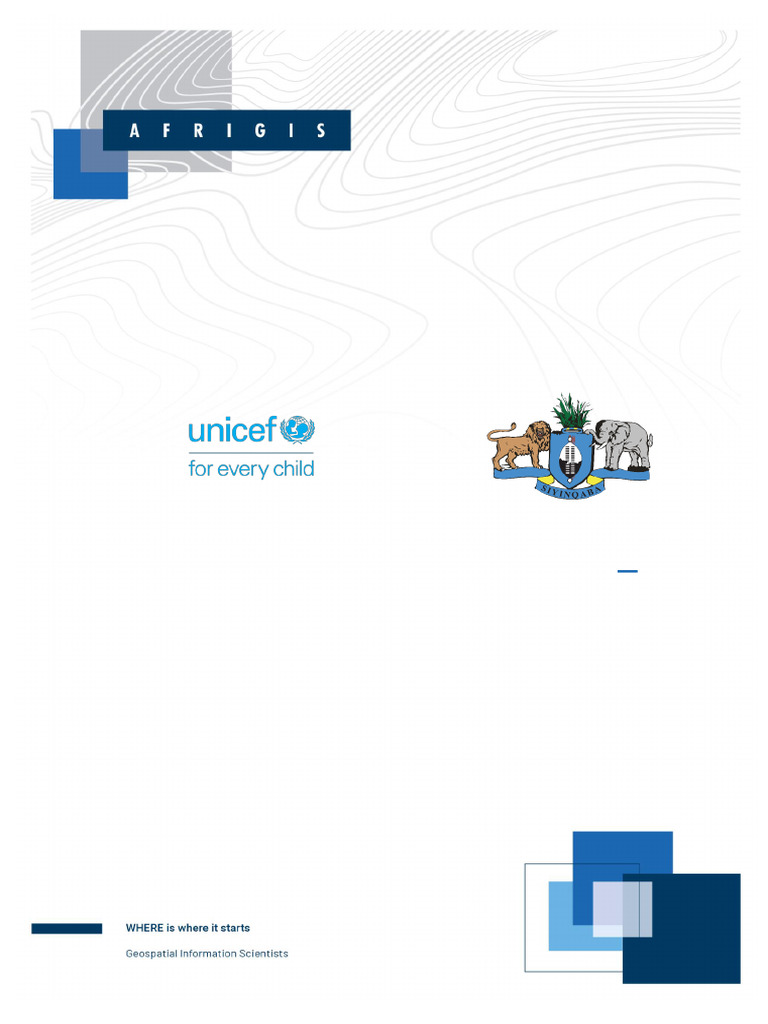 UNICEF AfriGIS Report Manzini FINAL PDF | PDF | Geographic Information ...