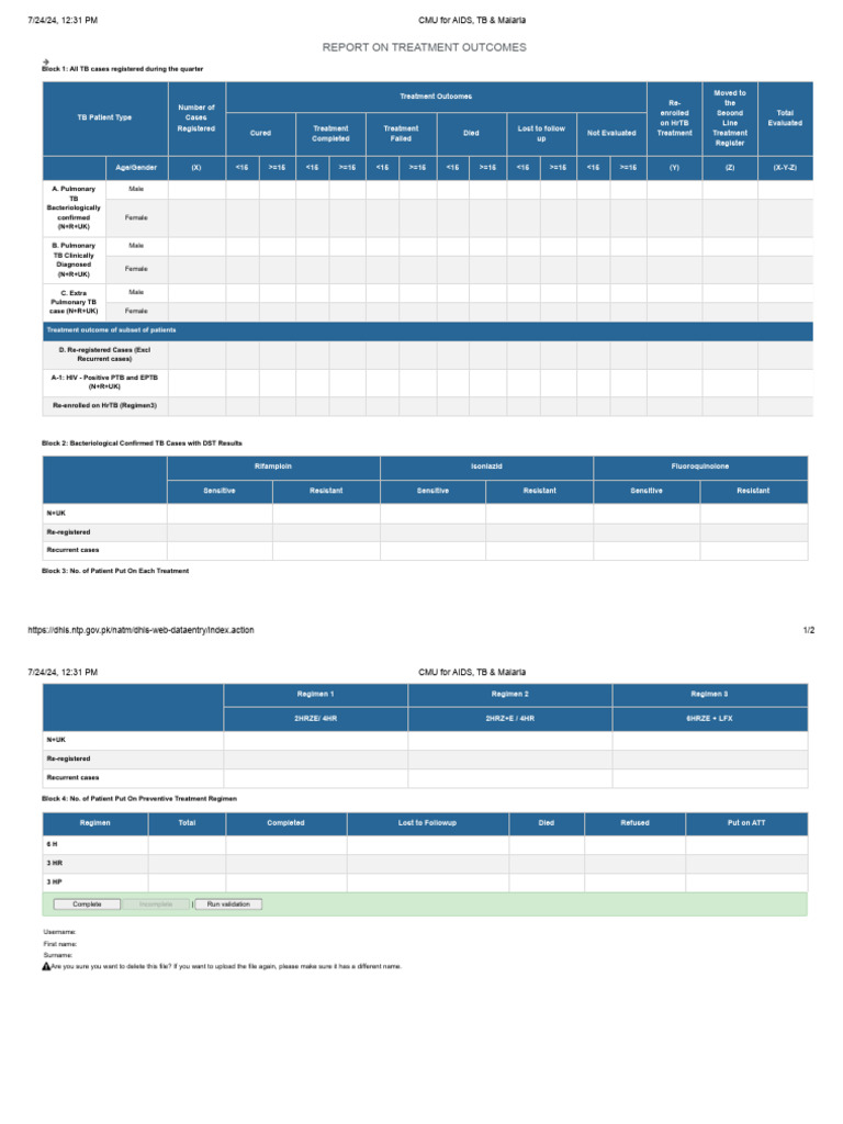 TB - 09 Form Latest 2024 | PDF | Tuberculosis | Clinical Medicine