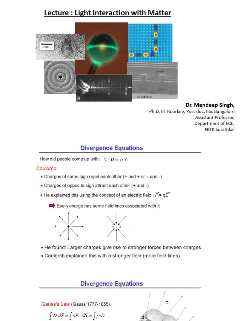 Lecture 03 - Light Interaction With Matter - 2 | PDF