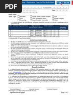 TPT Registration Application Form | PDF | Banks | Online Banking